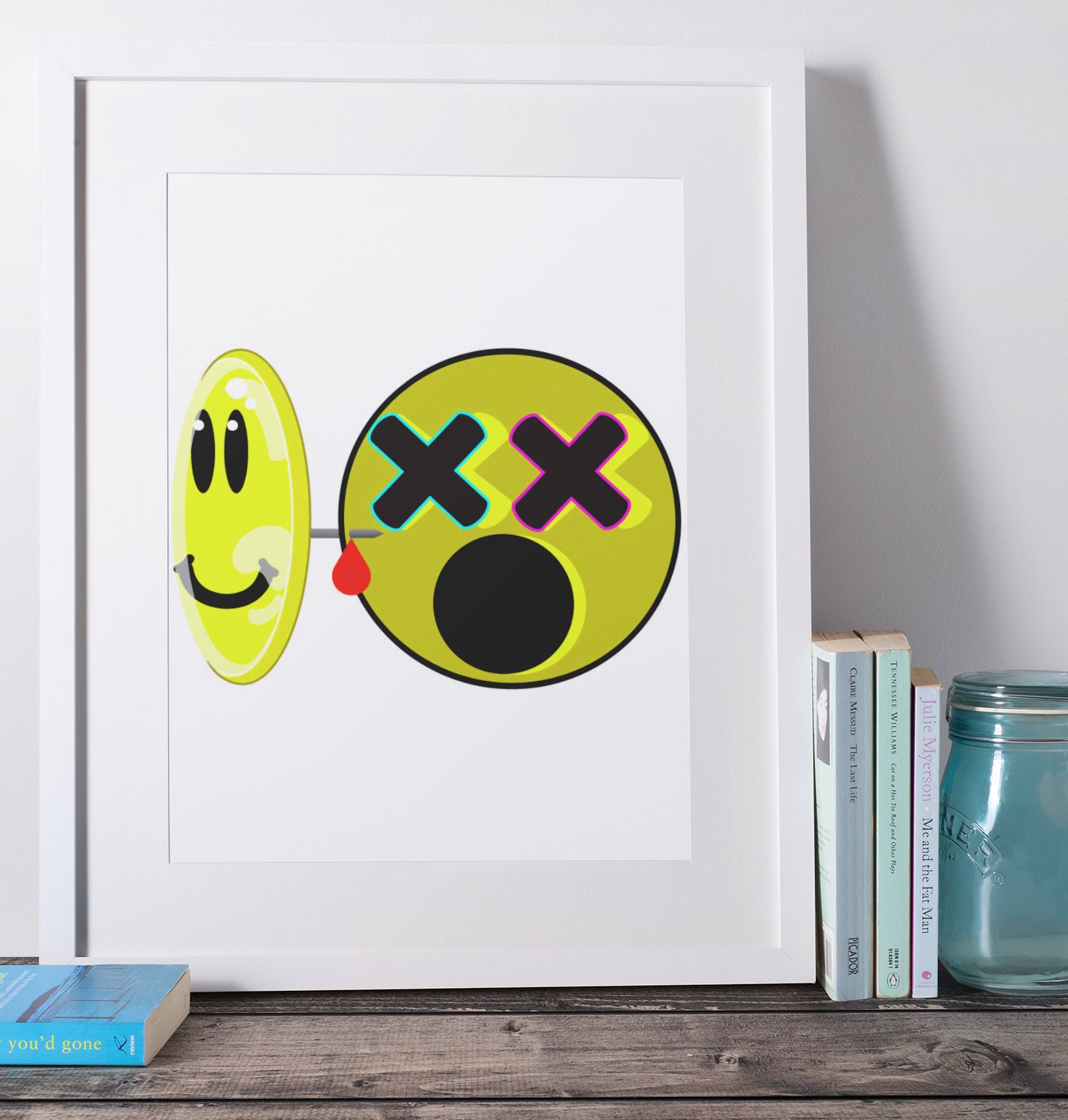 Smile Through the Pain, Smiley Face SVG, Emoji SVG, Happy Face SVG ...