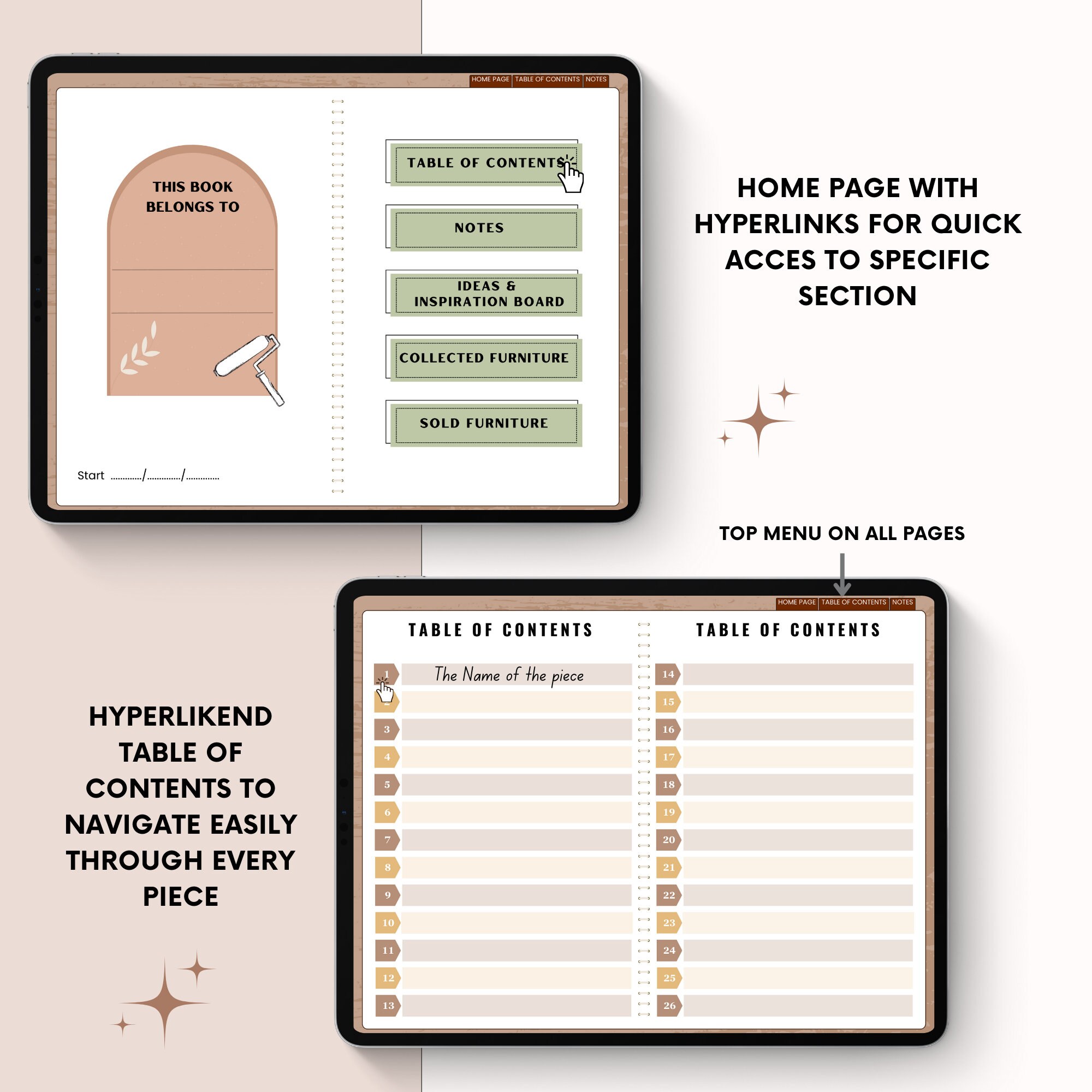 Furniture Flipping DIGITAL and PRINTABLE Record Book, Painting and ...