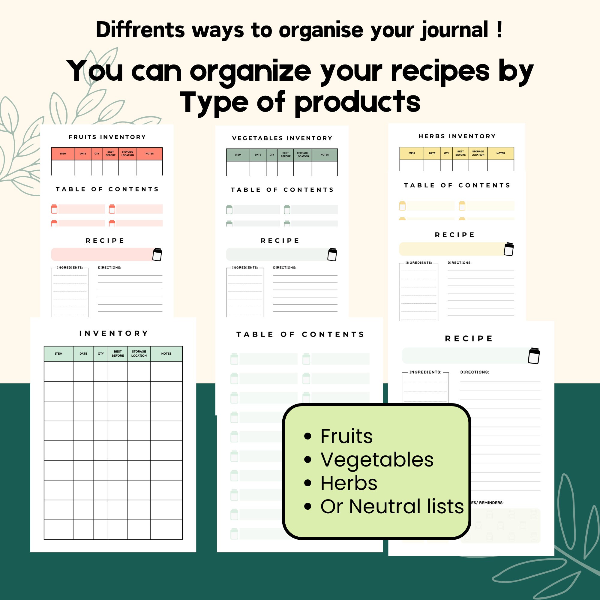 Canning Planner, Printable Food Preserving Journal, Canning Log, Home ...