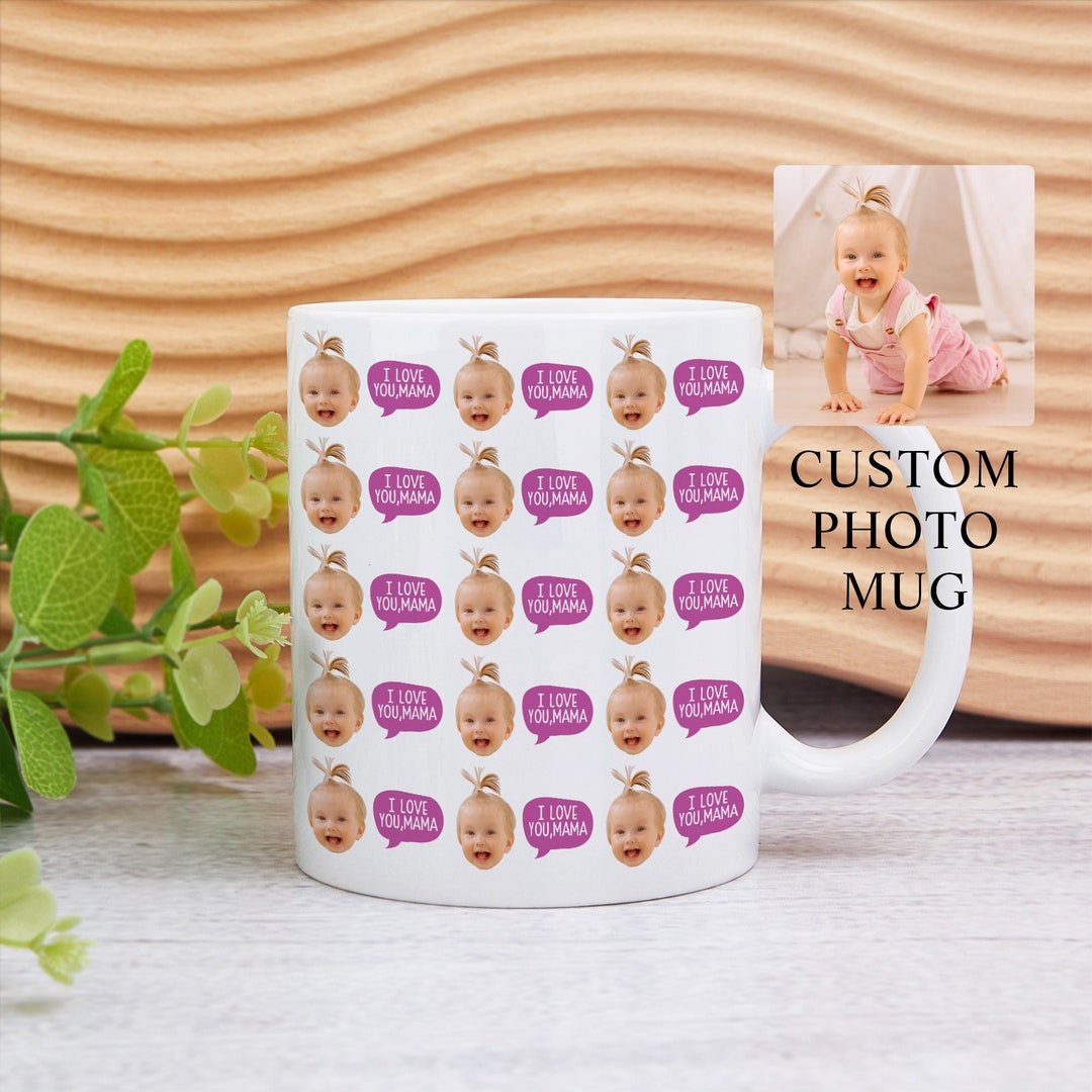 Personalized Baby Photo Mugcustom Photo Mugcustom Text - Etsy Australia
