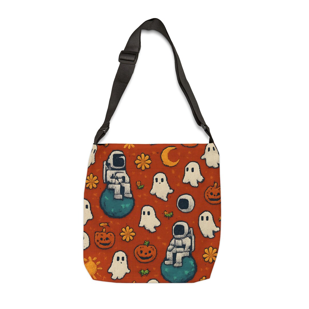 Astronaut Ghost Halloween Tote Bag: Spooky Horror Goose Club - Etsy
