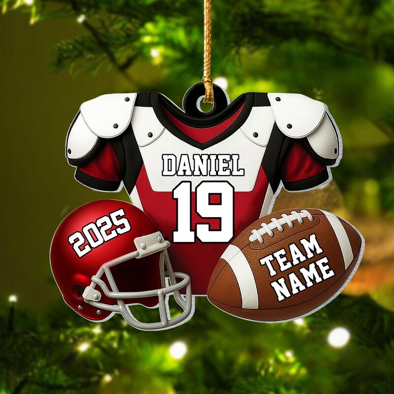 Football Christmas Ornament - Etsy