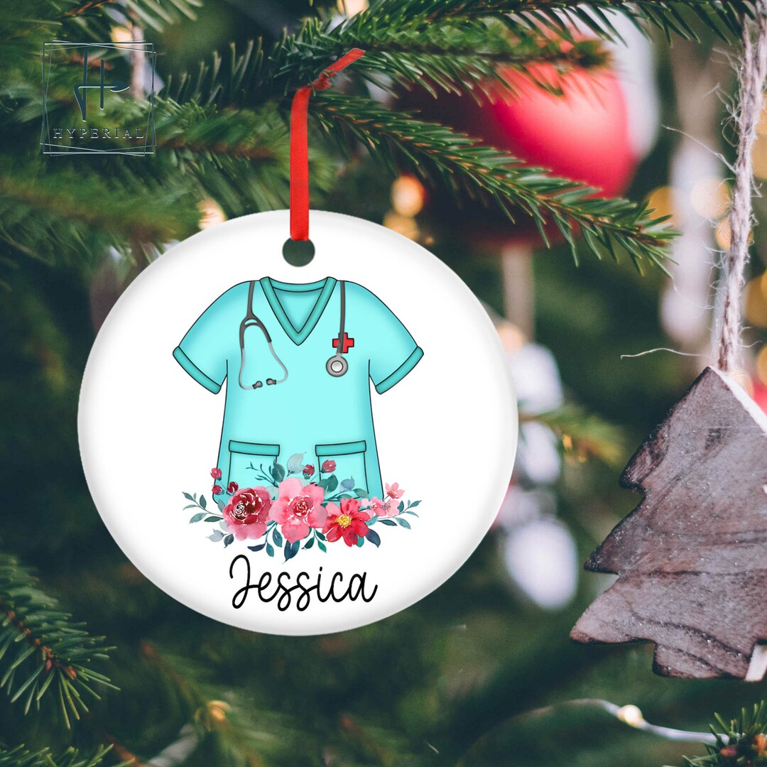 Nurse Ornament Personalized Nurse Gift Christmas Ornaments - Etsy