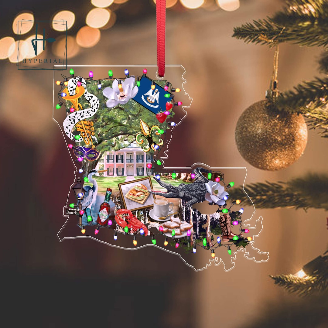 Louisiana State Christmas Ornament, LA Ornament, Louisiana is Home ...