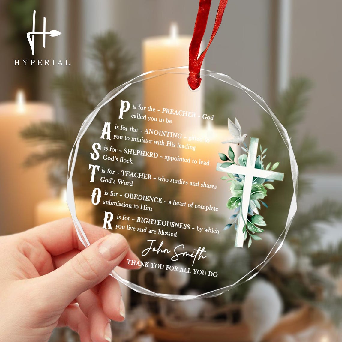 Pastor Appreciation Gift, Pastor Christmas Ornament, Priest Leaving ...
