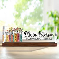 Occupational Therapist Desk Name Sign, OT Name Plate, Occupational ...