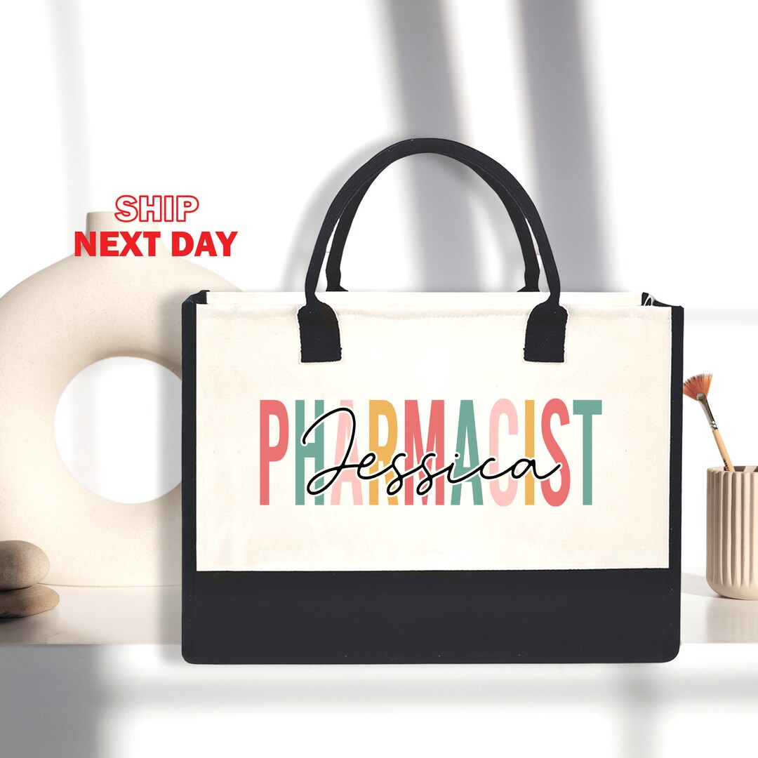 Personalized Pharmacist Tote Bag, Pharmd Tote Bag, Pharmacist ...