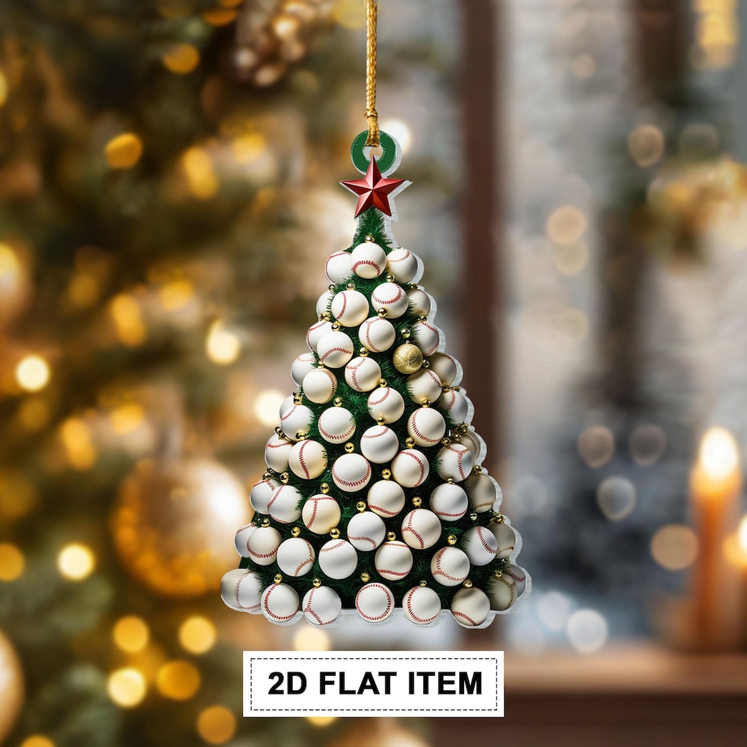 Baseball Christmas Ornament, Baseball Team Gift, Baseball Christmas ...