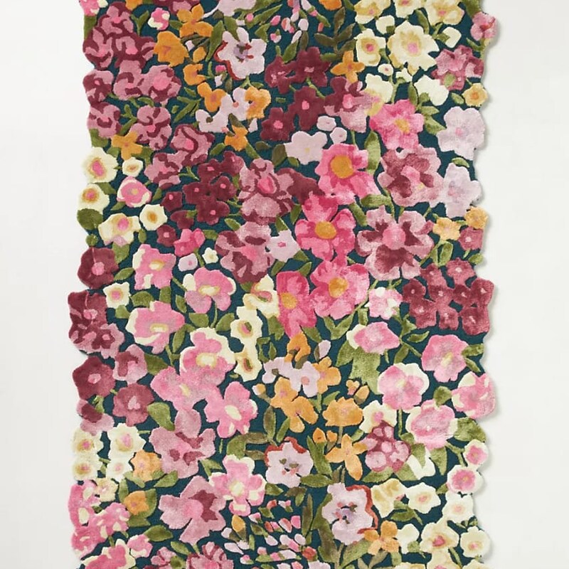 Floral Rug - Etsy
