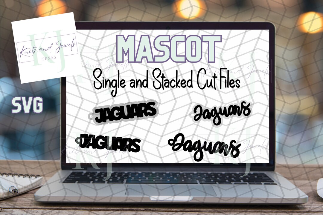 Jaguars Mascot Earring Acrylic Wood Laser Cut File Word Script Print ...