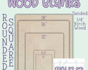 Fun Alphabet Wood Letters Cutouts - Sanded Birch Wood, Wood Blanks ...