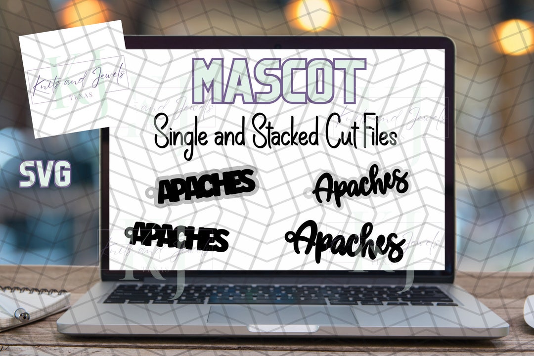 Apaches Mascot Earring SVG Bundle: Laser Cut File (digital File Only ...