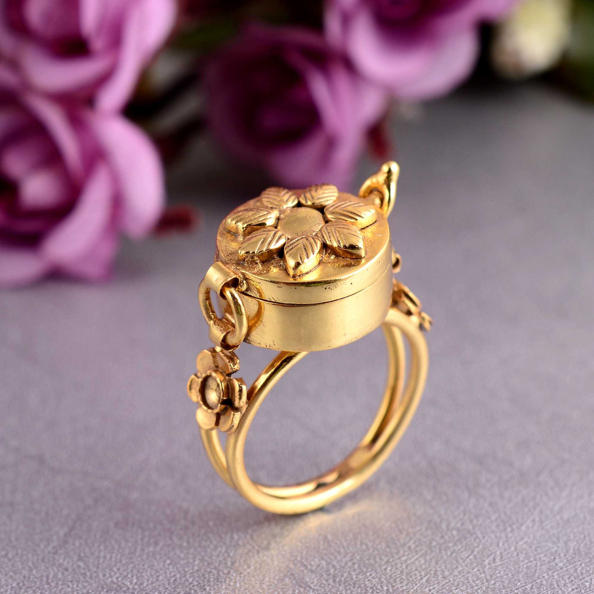 Lovely Small Secret Box Ring, Poisoner Ring, Women's Gifts, Handmade ...