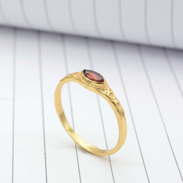 Red Stone Ring - Etsy
