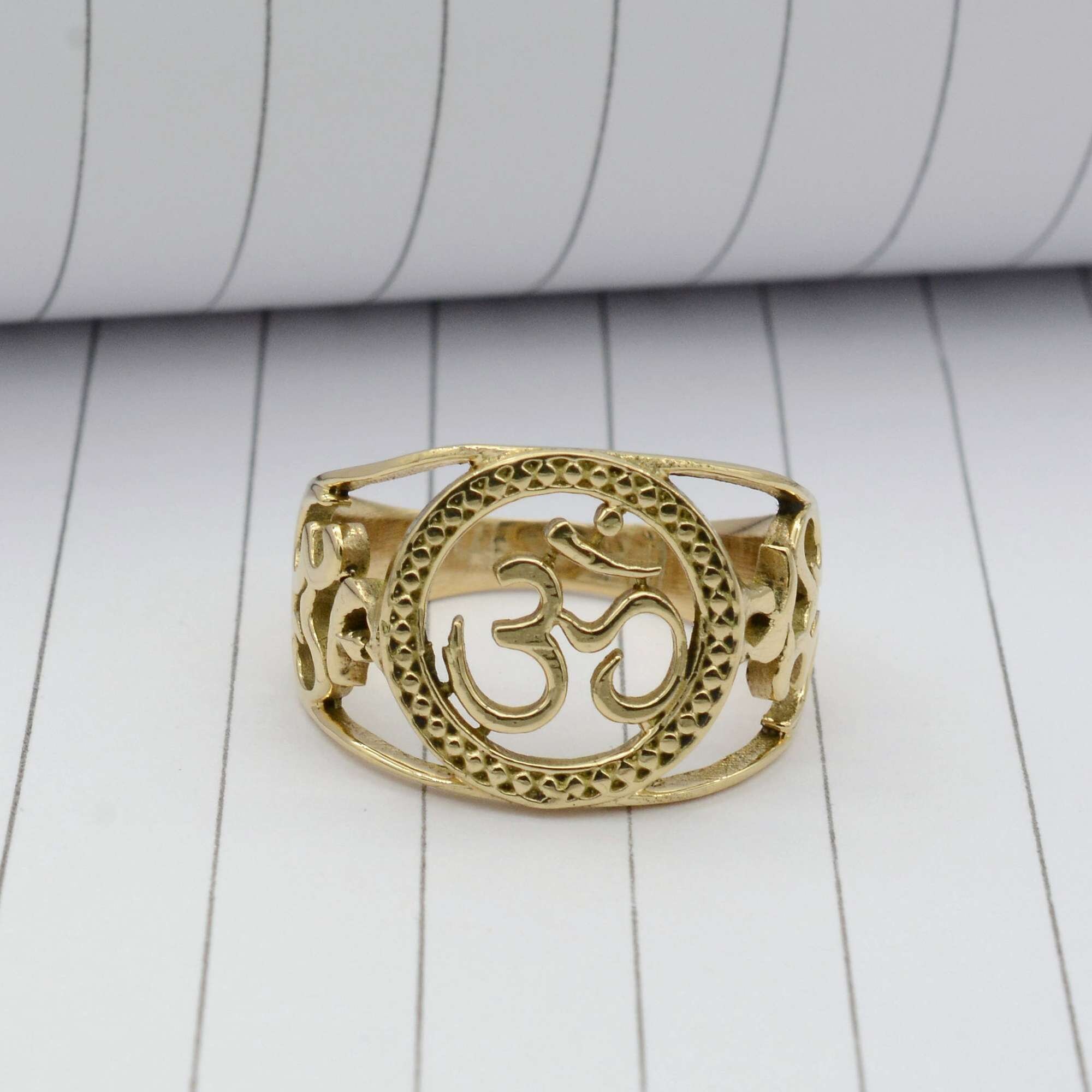 Om Ring,brass Ring,ohm Ring,designer Brass Ring,gift for Her,dainty ...