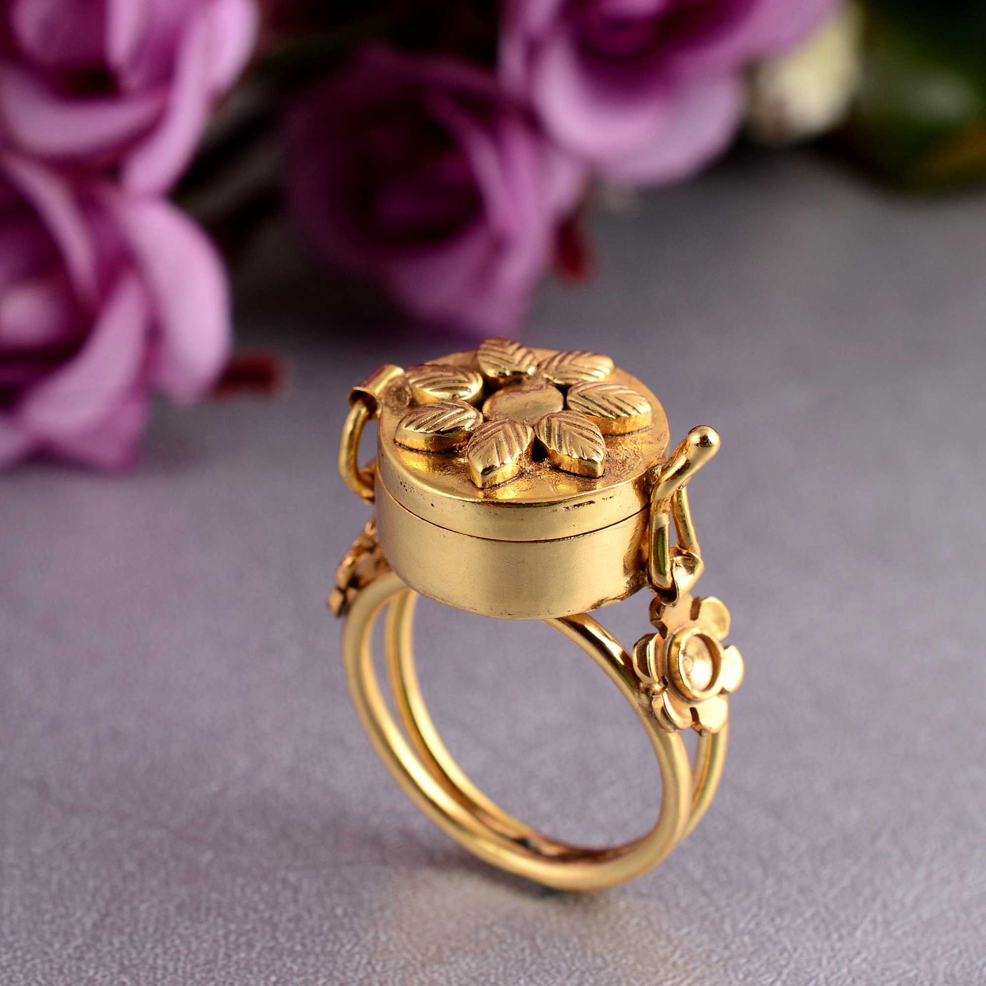 Lovely Small Secret Box Ring, Poisoner Ring, Women's Gifts, Handmade ...