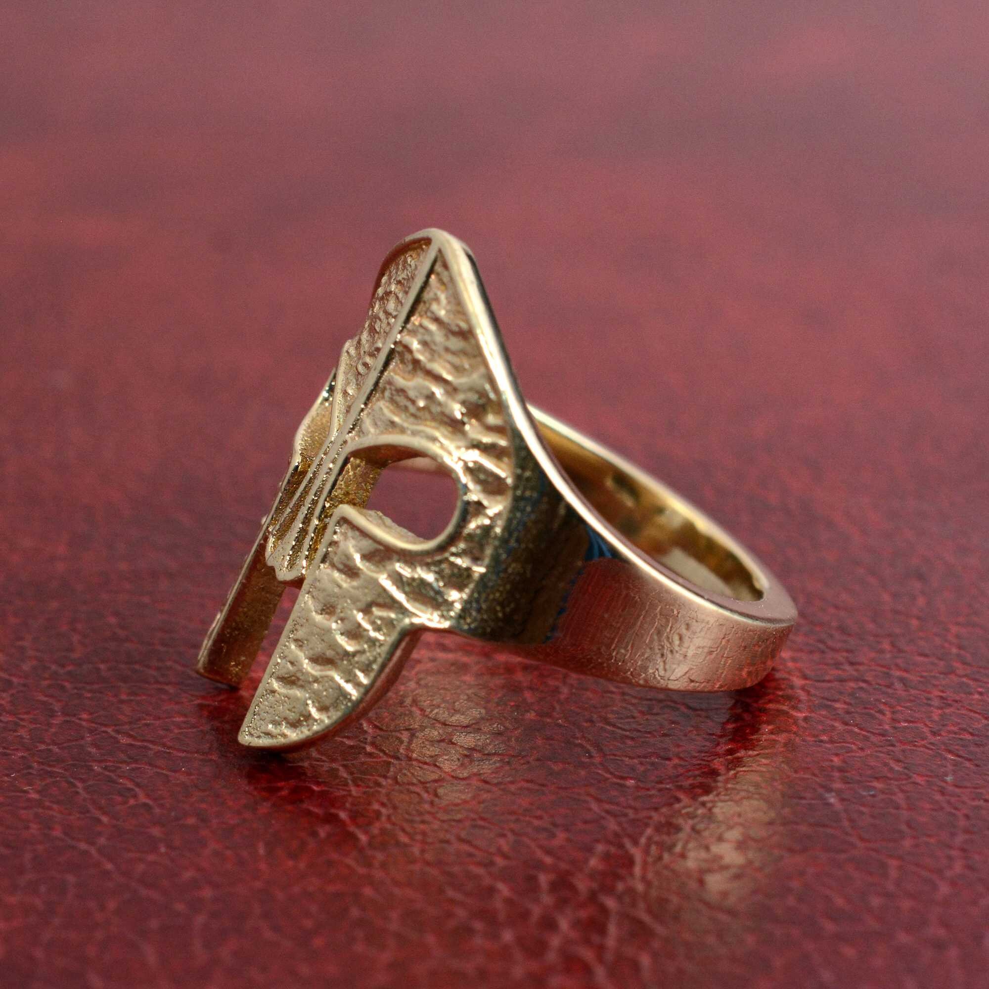 MF Doom Mask Ring, Brass Boho Ring, Handmade Ring, Hip Hop Ring , Gold ...