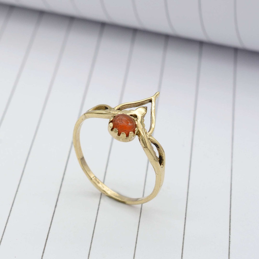 Crown Ring,brass Coral Ring,handmade Ring,minimalist Ring,personalised ...