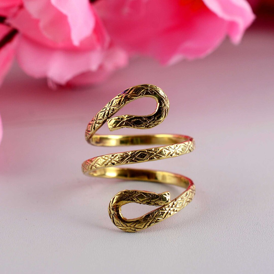 Adjustable Arthritis Ring, Gold Splint Ring, Brass Swan Neck Splint for ...