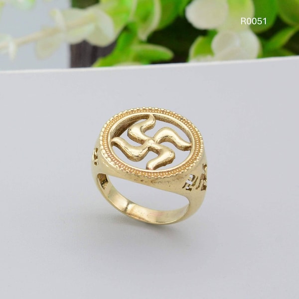 Swastik Ring - Etsy
