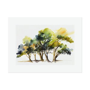 Oak Grove #2 Watercolor Painting - Etsy