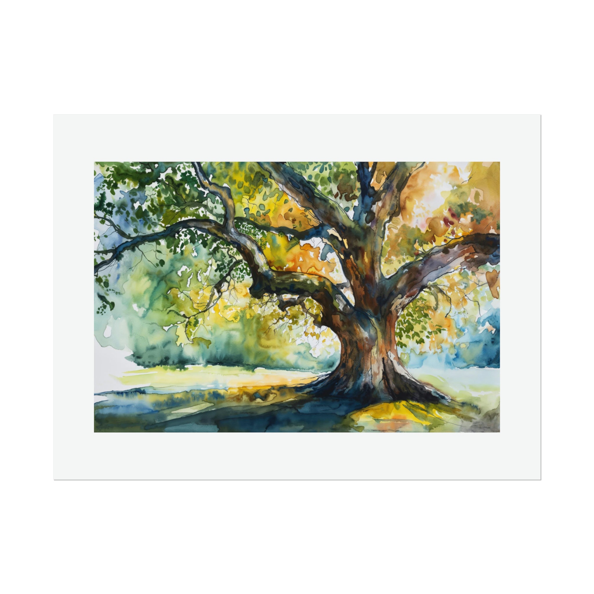 Sycamore Tree 1 Watercolor Print - Etsy