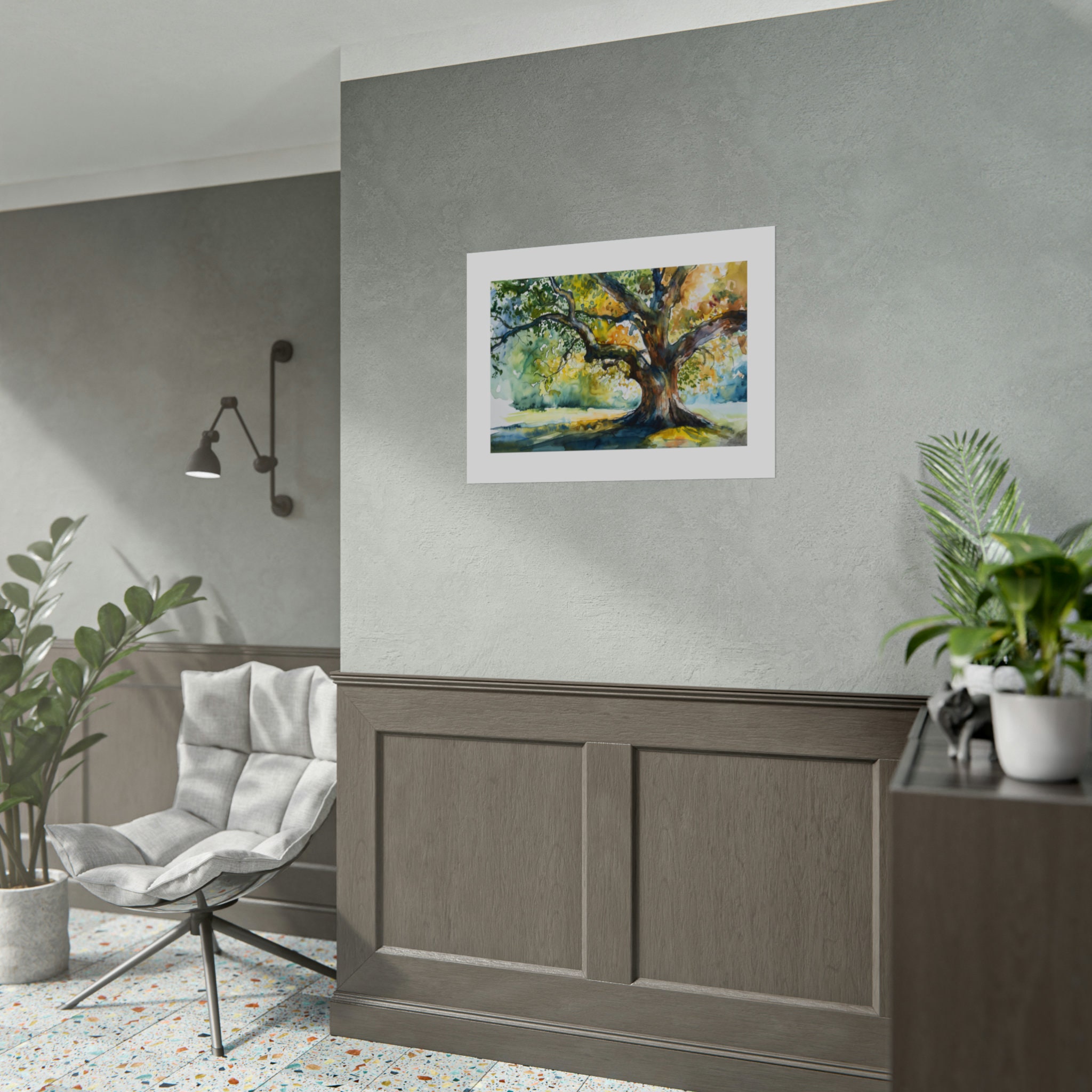 Sycamore Tree 1 Watercolor Print - Etsy