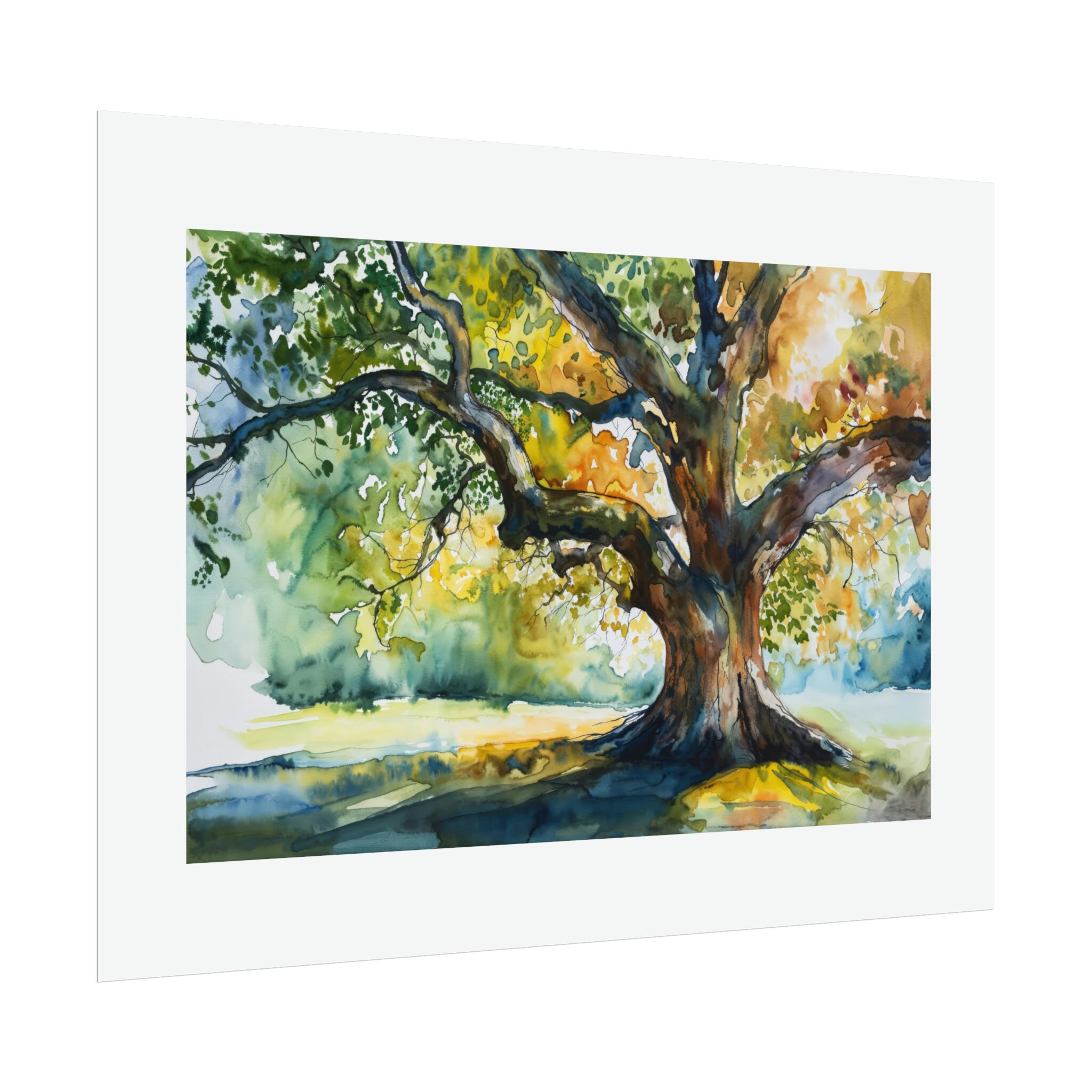 Sycamore Tree 1 Watercolor Print - Etsy