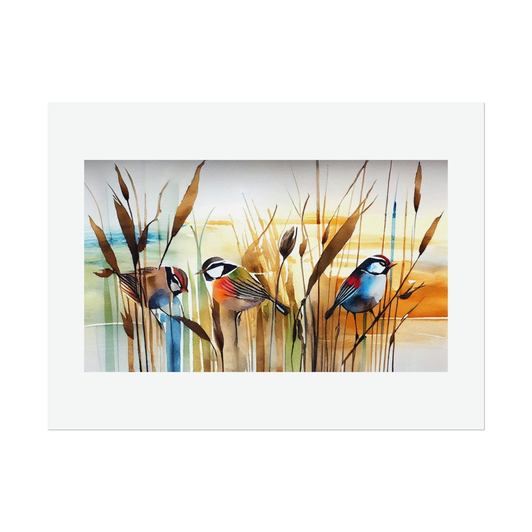 Song Birds # 25 Watercolor Print - Etsy