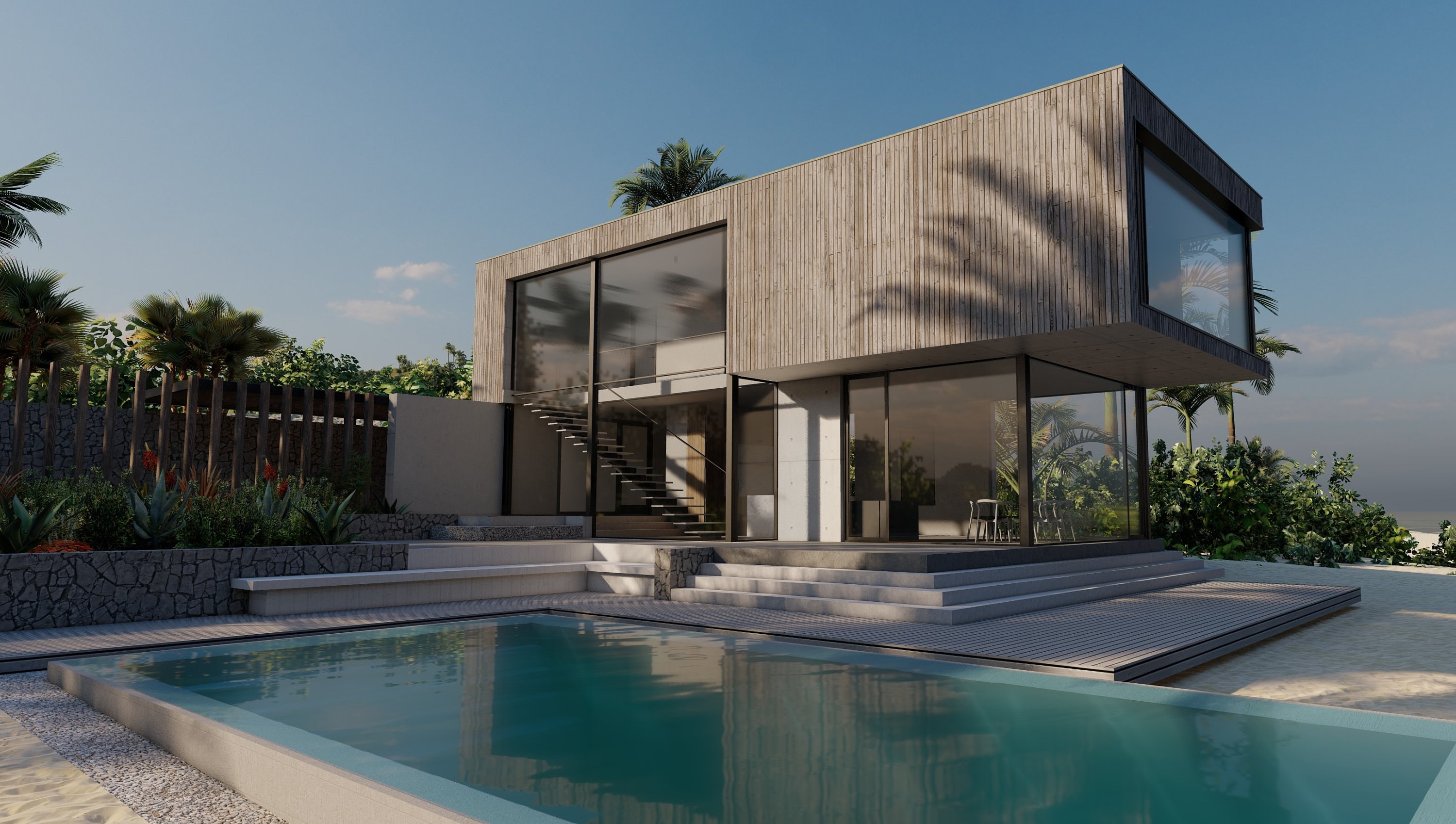 Modern Beach Villa 3D Revit Autodesk - Etsy