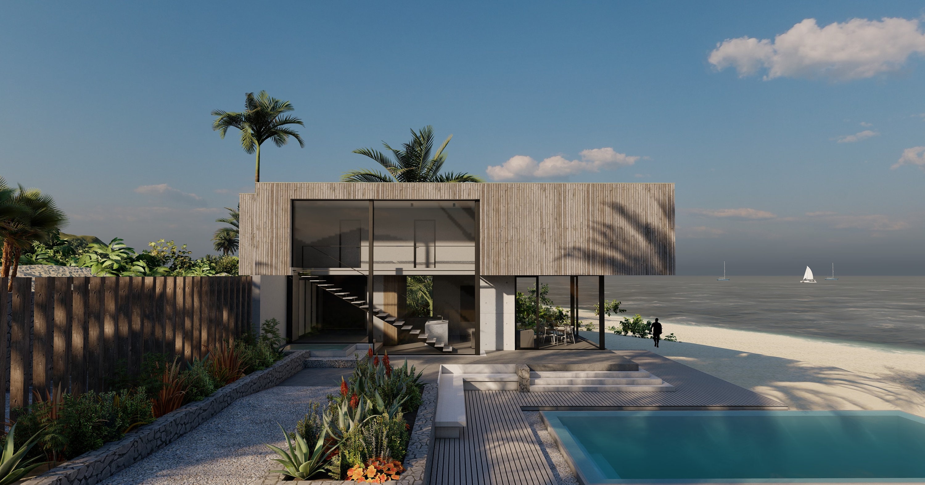 Modern Beach Villa 3D Revit Autodesk - Etsy