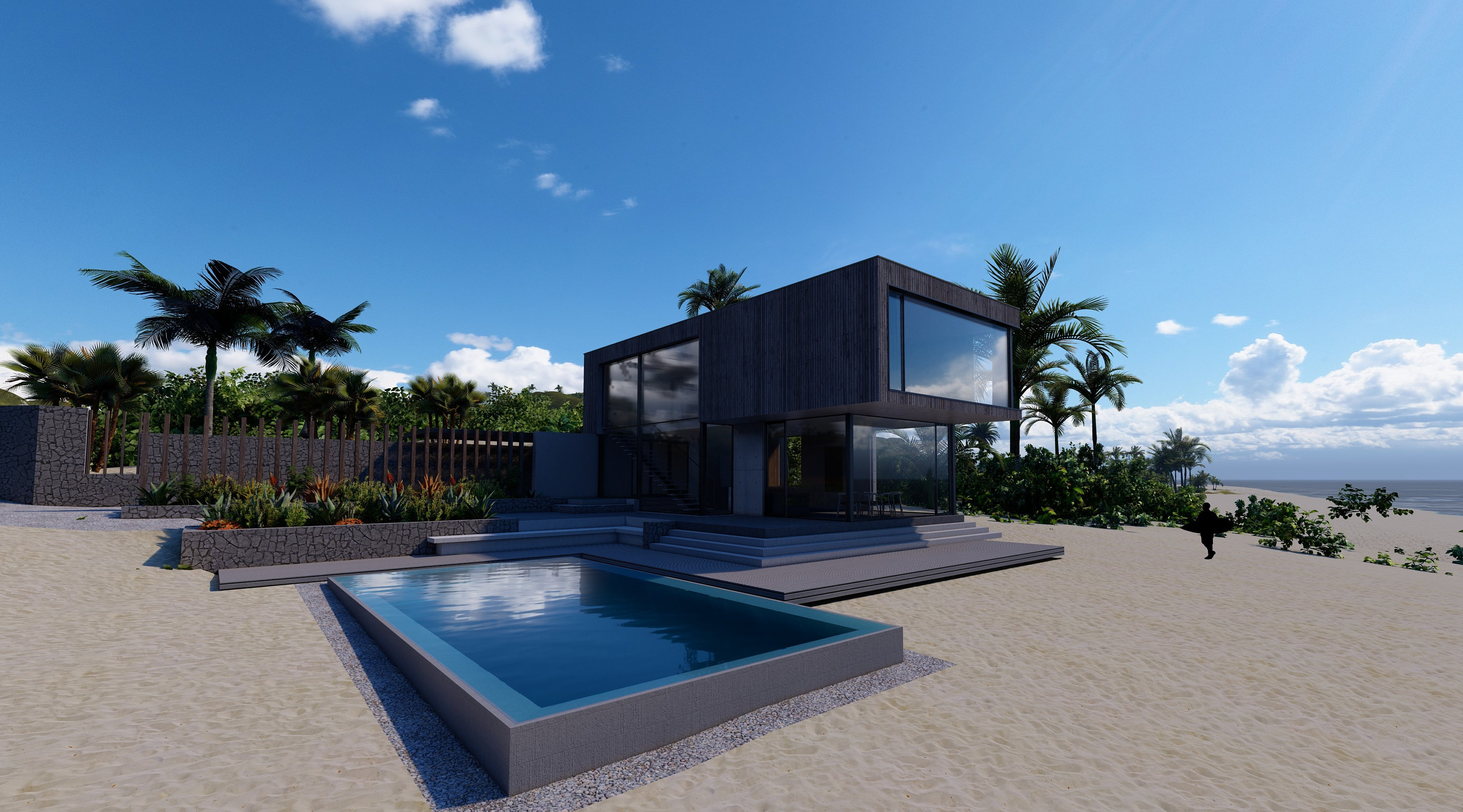 Modern Beach Villa 3D Revit Autodesk - Etsy