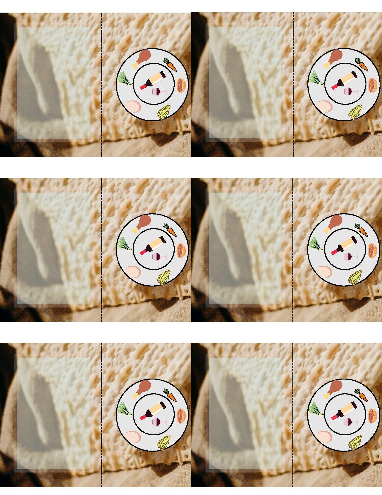 Passover Place Cards, Passover Table Decor, Canva Editable, Instant ...