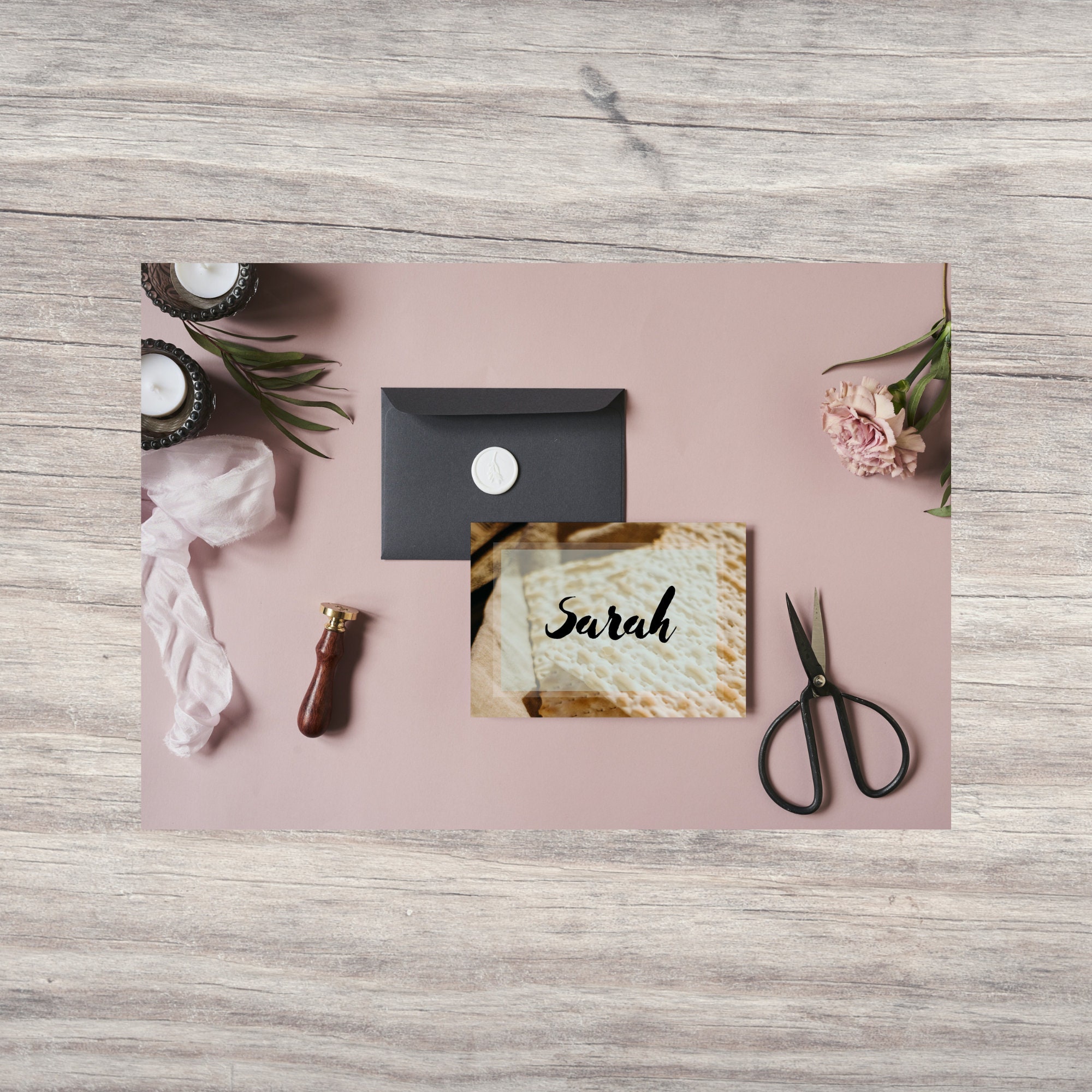 Passover Place Cards, Passover Table Decor, Canva Editable, Instant ...