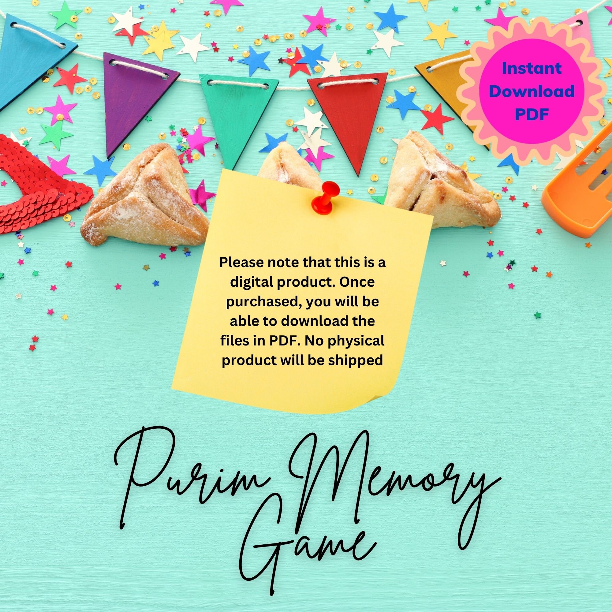 Purim Activity for Kids Purim Memory Game Printable Instant Download - Etsy