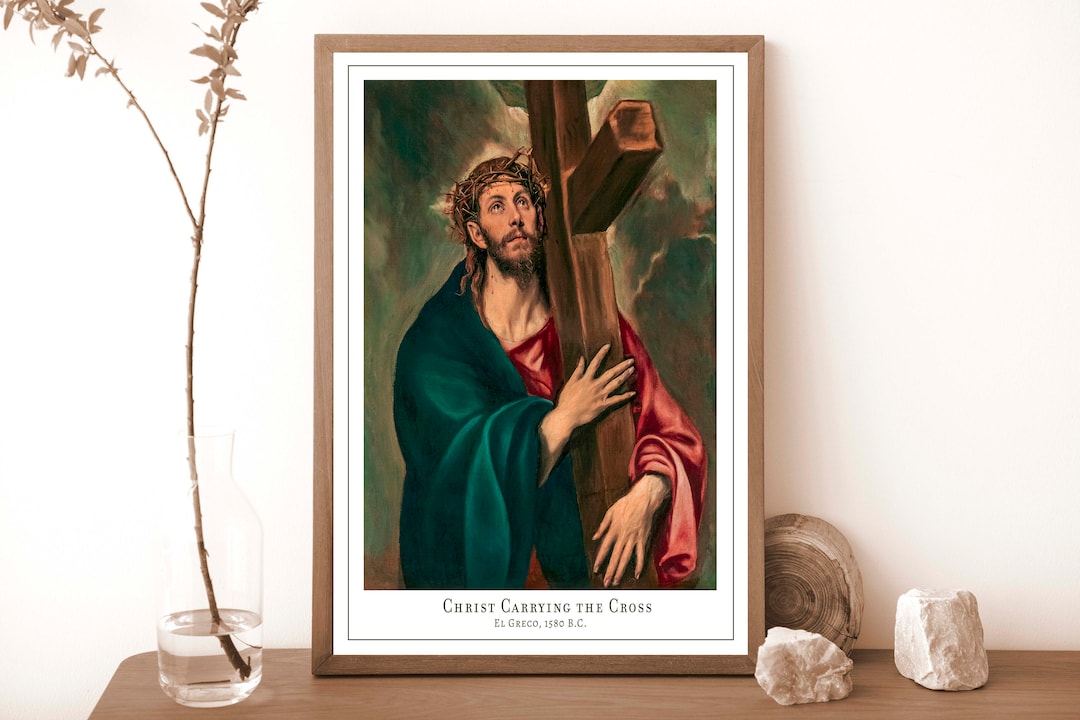 Jesus Christ Carrying the Cross Painting El Greco 1580 - Etsy