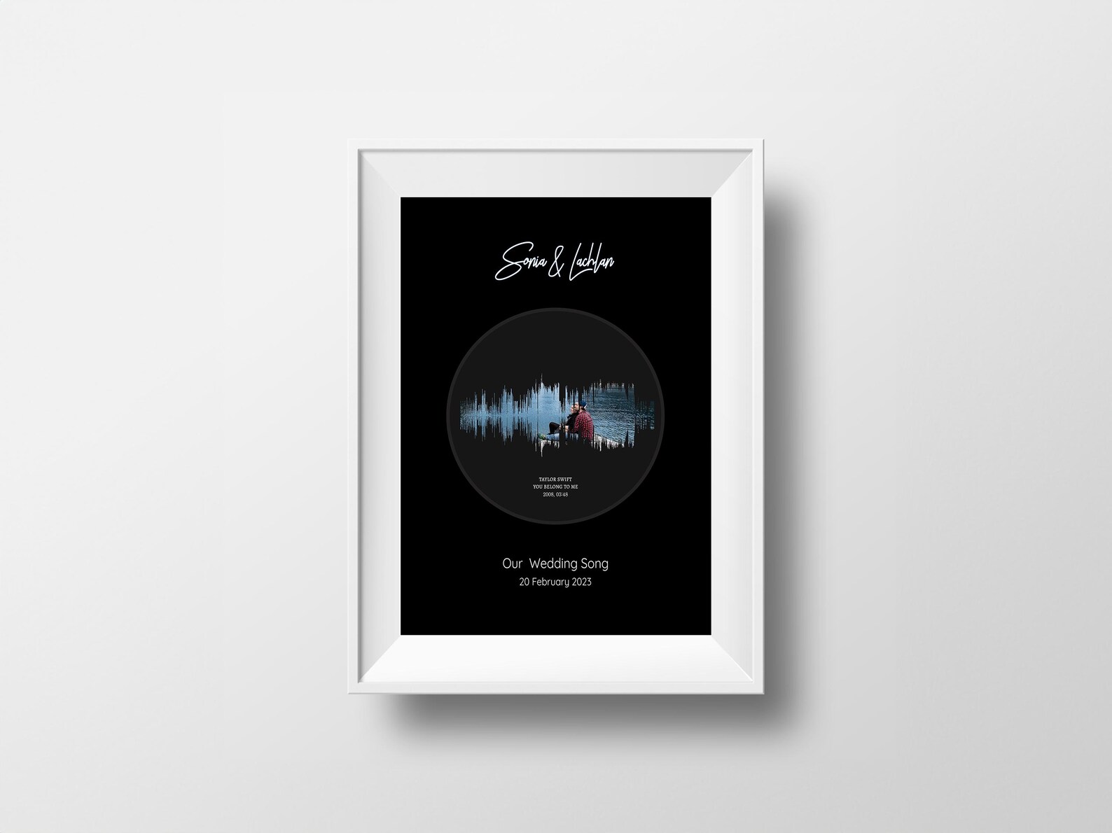 Genuine Soundwave Art Gift of Favorite Song, Best Song Converted to ...