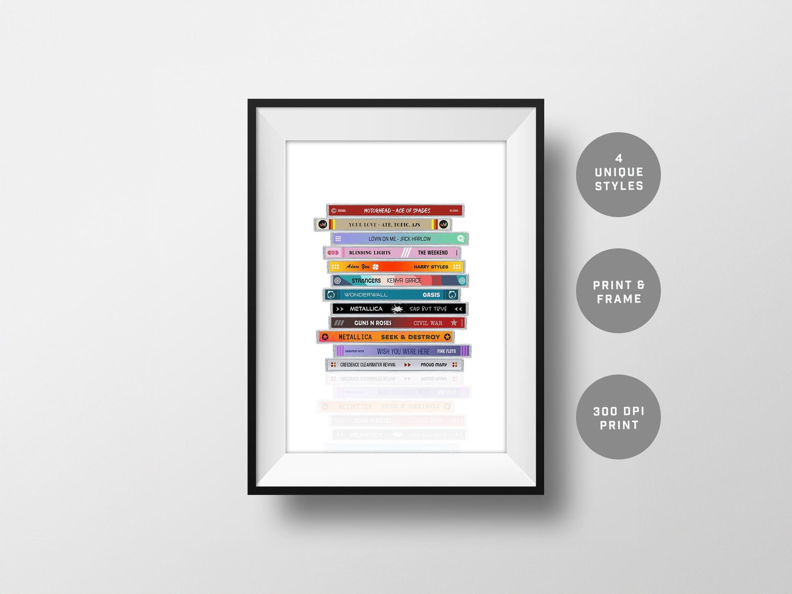 Song CD Side Stack Art, Best Song List Art, Compact Disc Song Name List ...