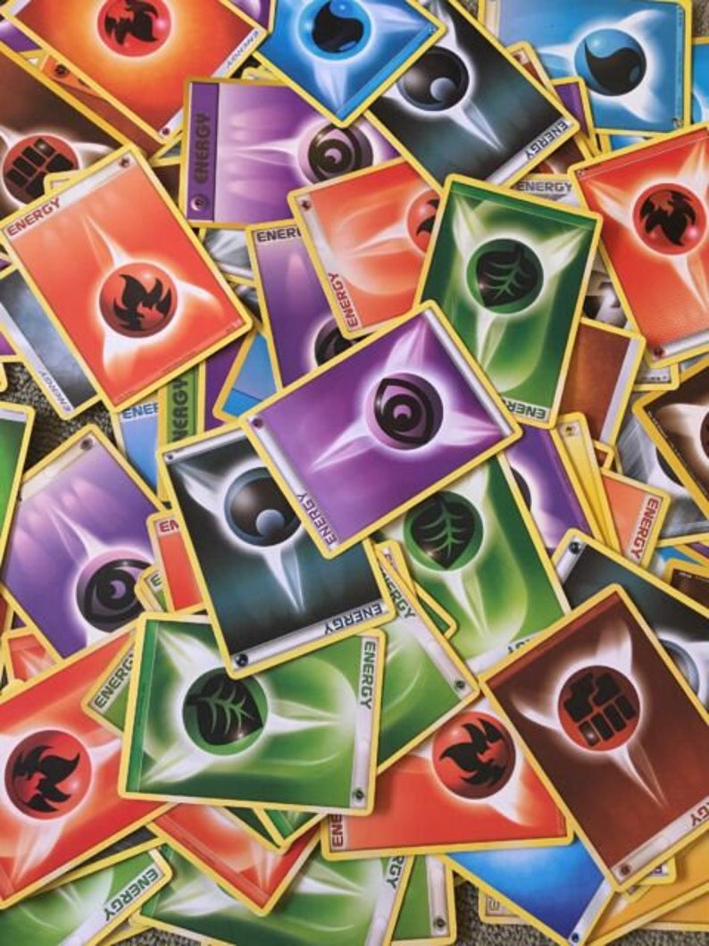 Huge Assortment Pokemon TCG 50 Energy Card Lot - Etsy
