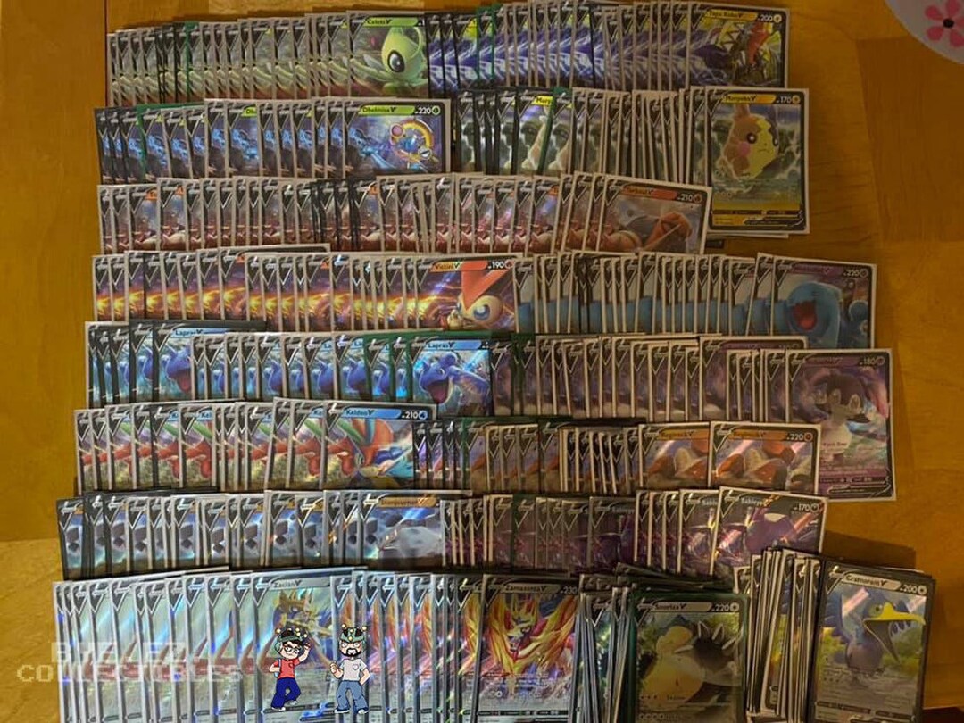 10 Authentic Pokemon Cards - EX, GX, V, Vmax, VSTAR, Holo, Reverse Holo ...