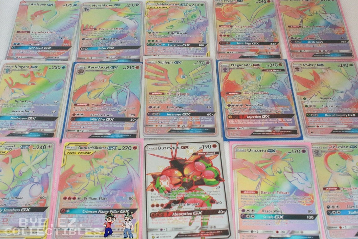 10 Authentic Pokemon Cards EX, GX, V, Vmax, VSTAR, Holo, Reverse Holo ...