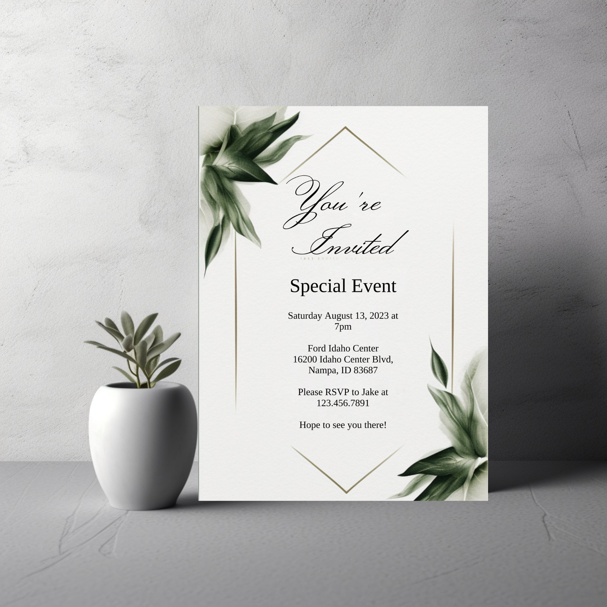 Modern Invitation Special Event Invitation Simple You're - Etsy