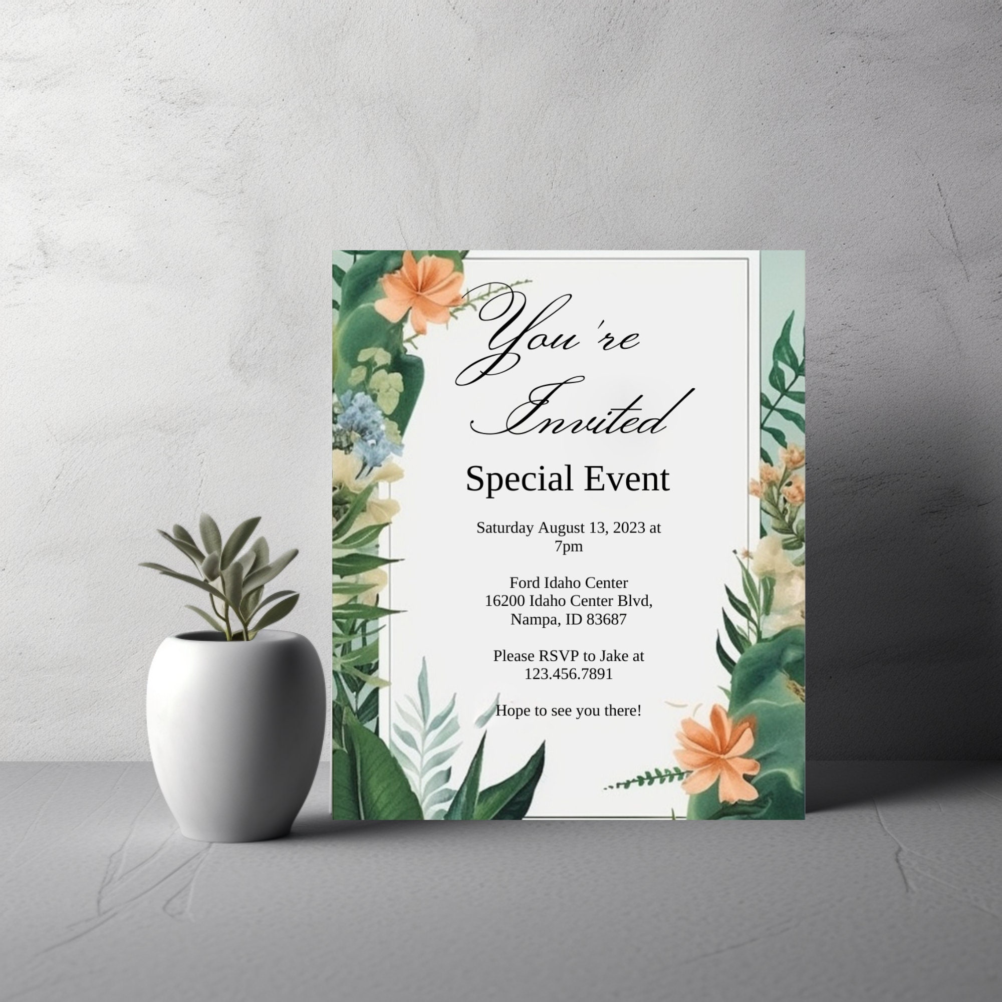 Modern Invitation Special Event Invitation Simple You're - Etsy