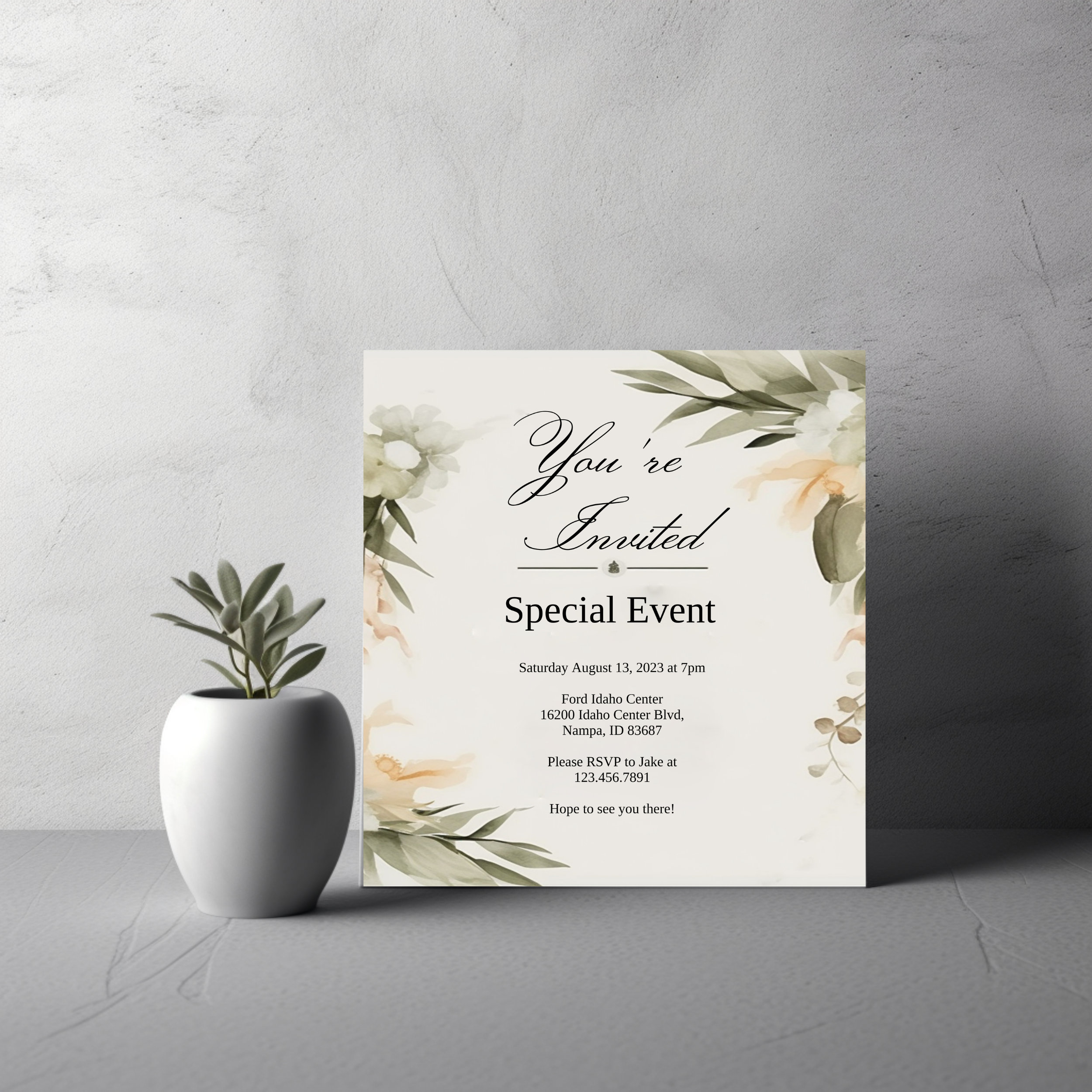 Modern Invitation, Special Event Invitation, Simple You're Invited ...