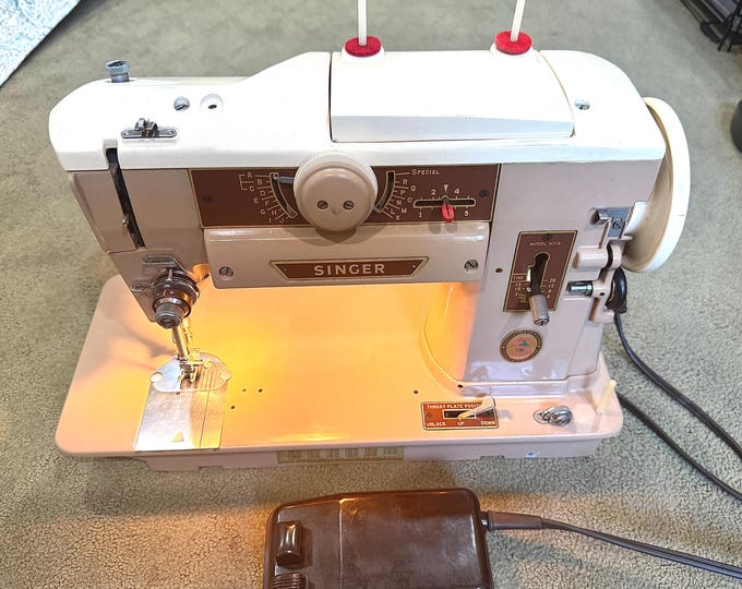 Vintage Singer Model 401A Slant Needle Sewing Machine - Etsy