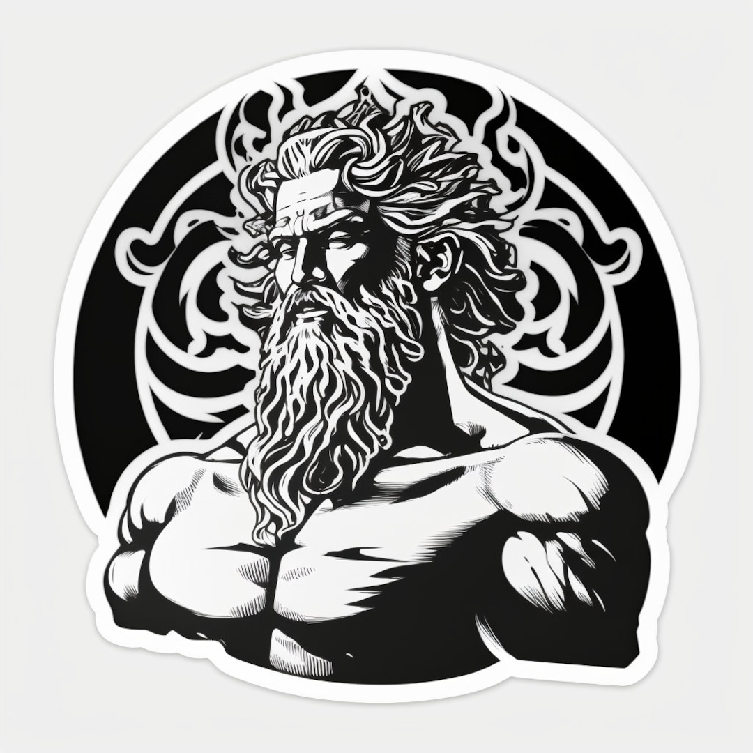 Zeus Sticker - Etsy
