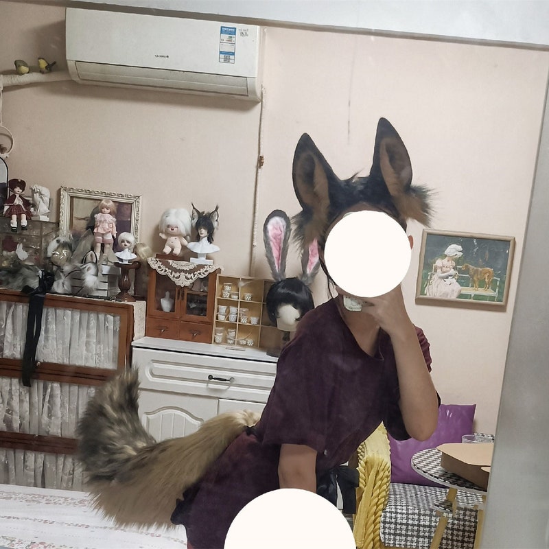 Therian Mask and Tail Set - Etsy