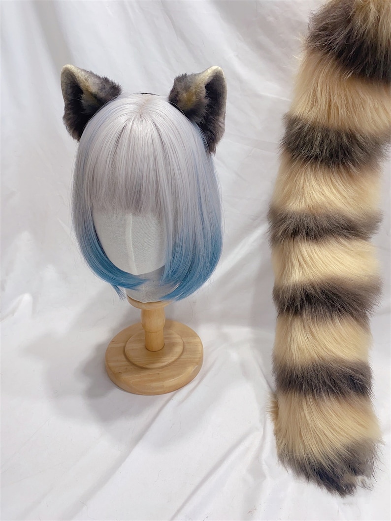 Handmade Raccoon Ears Hairband Cute Brown Black Bear Raccoon - Etsy