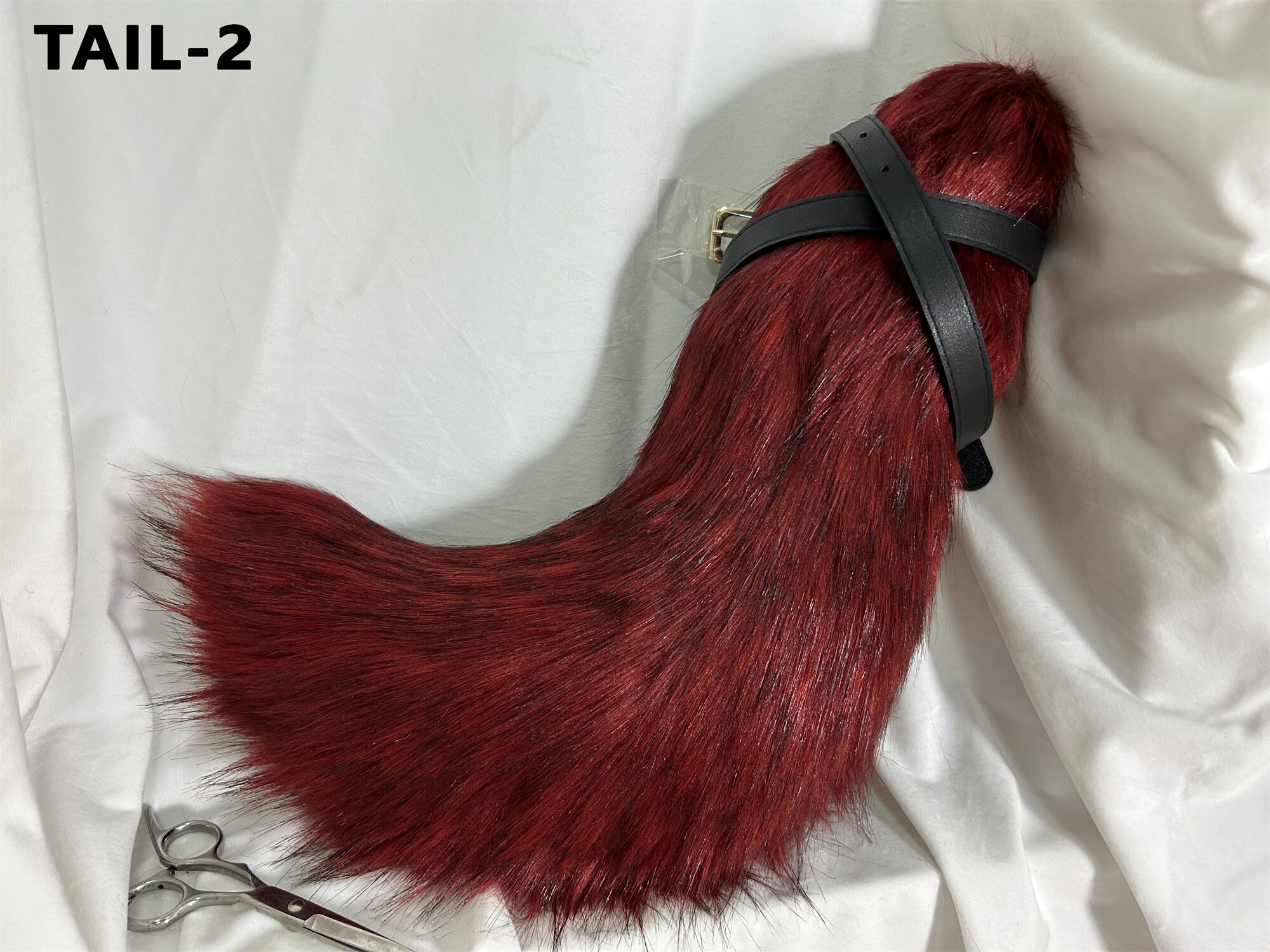 Handmade Goth Devil Wolf Ears Tail Furry Faux Fur Black Red Etsy
