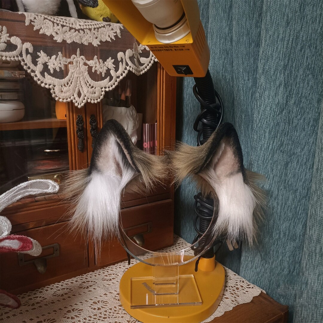 Handmade Wild Cat Wolf Dog Ears Headband, Furry Animal Brown Black Cat ...